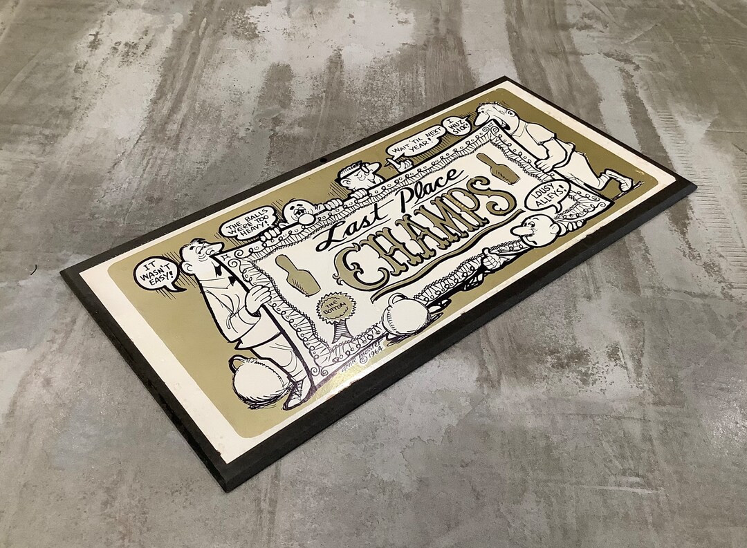 Vintage Arnie Mossler “last Place Champs” 1964 Comic Sign / Men - Etsy