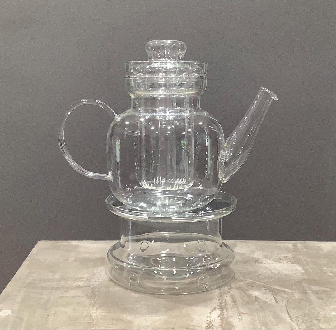 Vintage Jenaer Schott Mainz Germany Glass Teapot With Glass Lidded ...