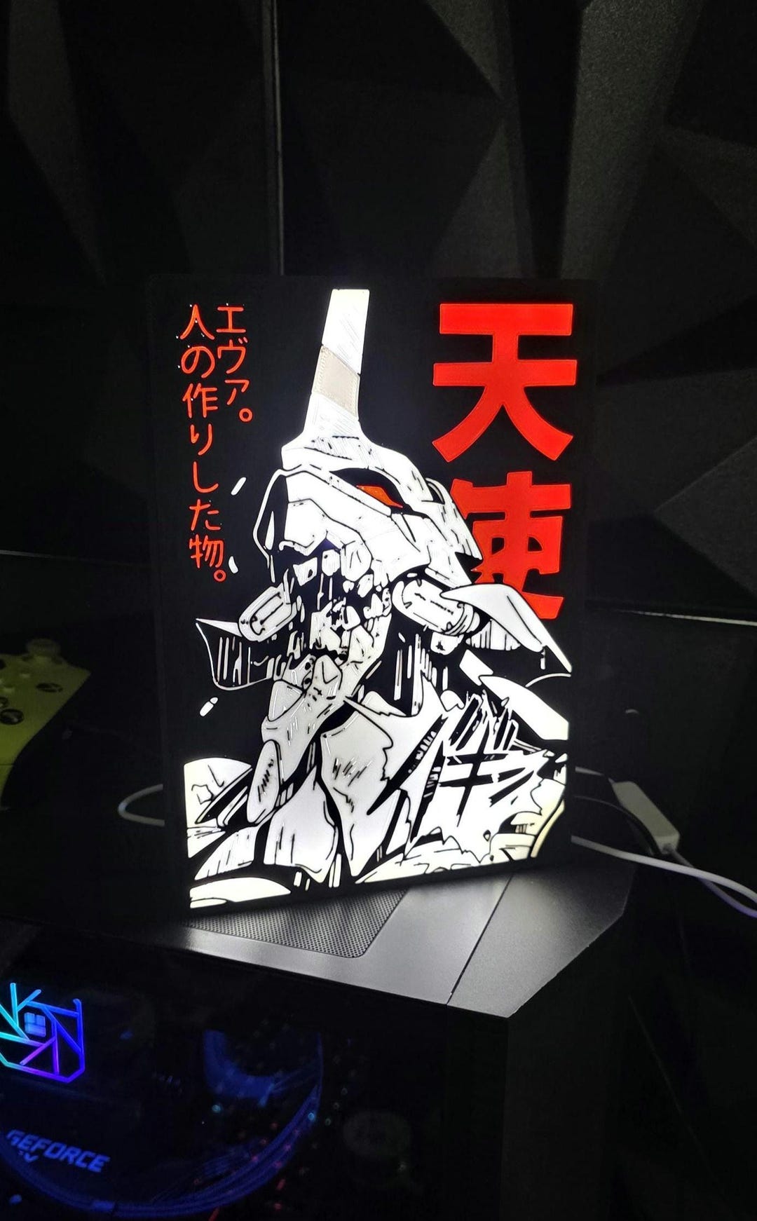 Lampe Lightbox Neon Genesis Evangelion EVA 01 - Etsy France