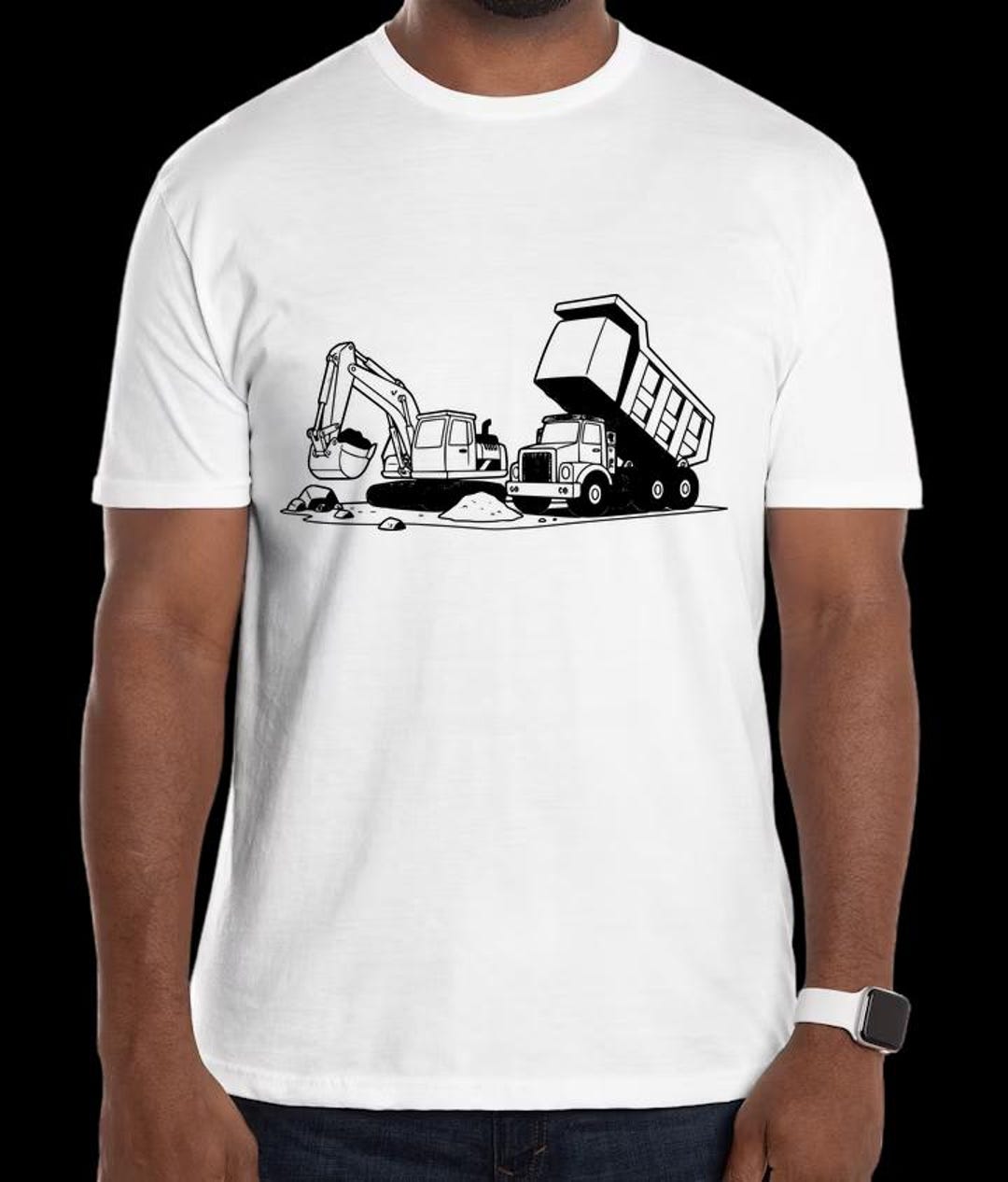Cartoon Truck and Bagger SVG | Construction Clipart (digital Download ...