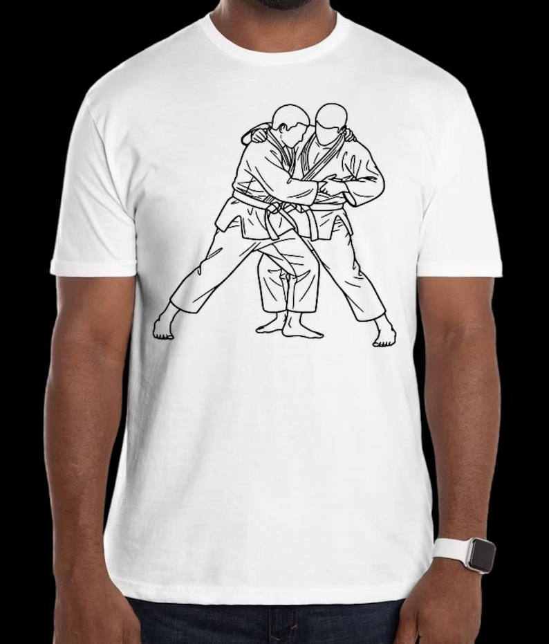 Judo Throw Outline SVG PNG | Martial Arts Silhouette for Laser ...