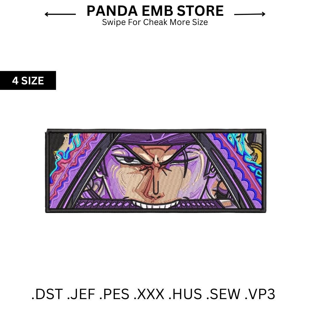 Roronoa Zoro Stickdatei – One Piece Anime Digital Stitch Design - Etsy.de