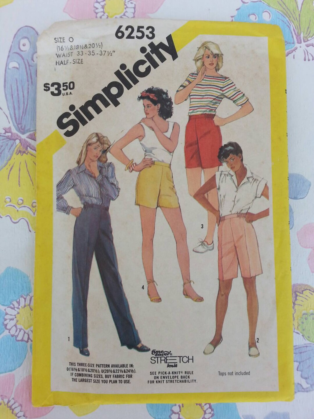 Vintage 1983 Simplicity Pattern 6253 Bermuda Shorts and Pants Pattern ...