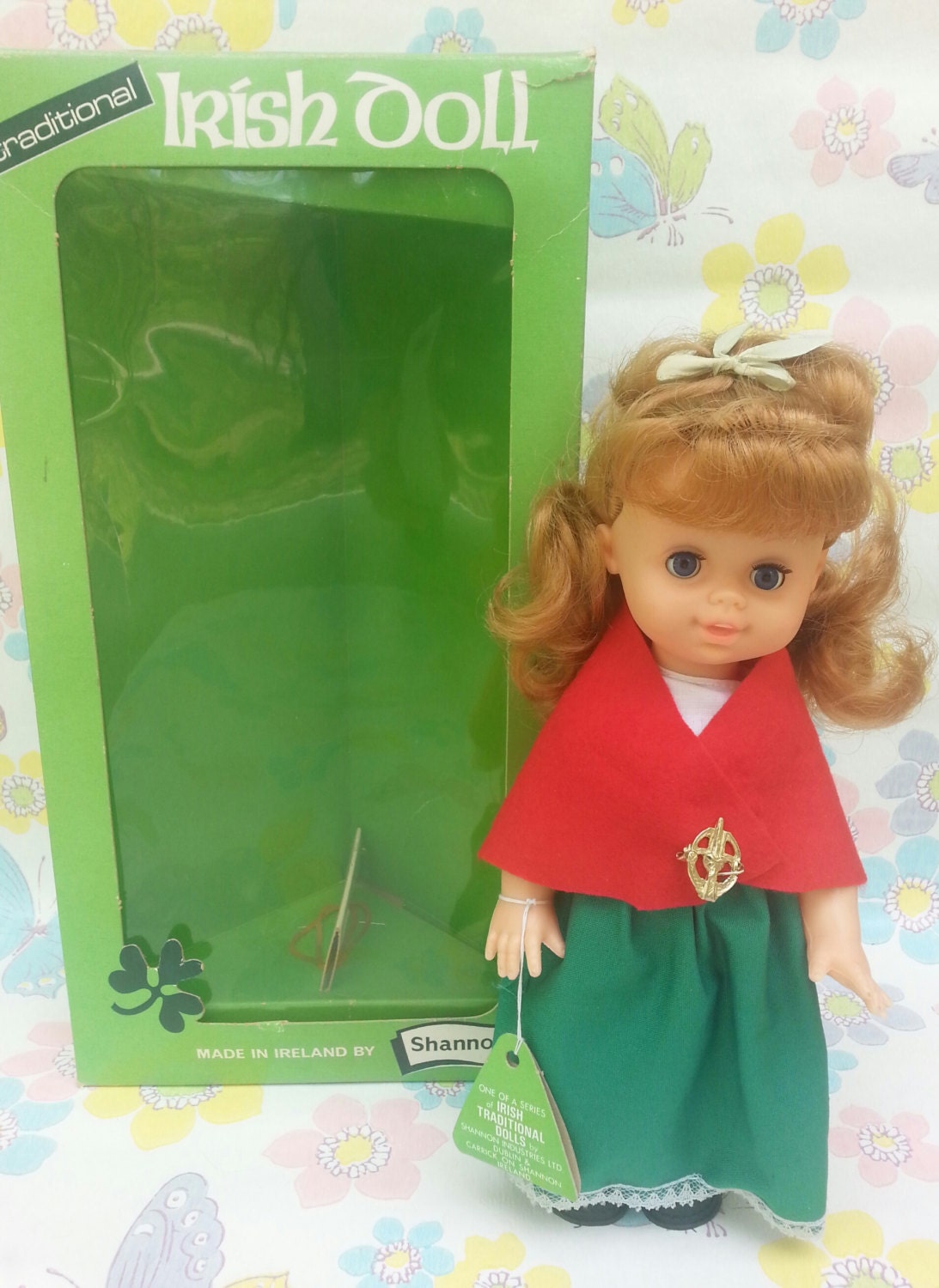 Vintage 1970s Traditional Irish Doll Shannon Industries of Dublin Made ...