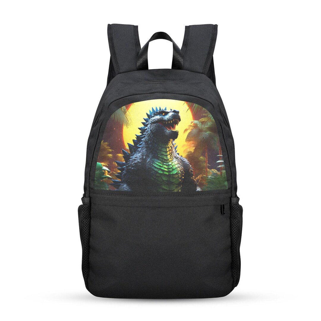 Godzilla Backpack School Notebook Bag Gojira Bags Gift - Etsy