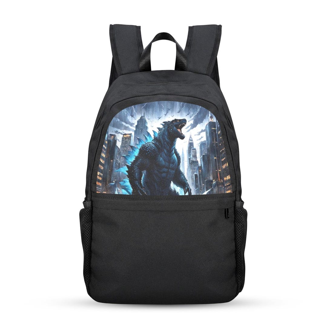 Godzilla Backpack School Notebook Bag Gojira Bags - Etsy