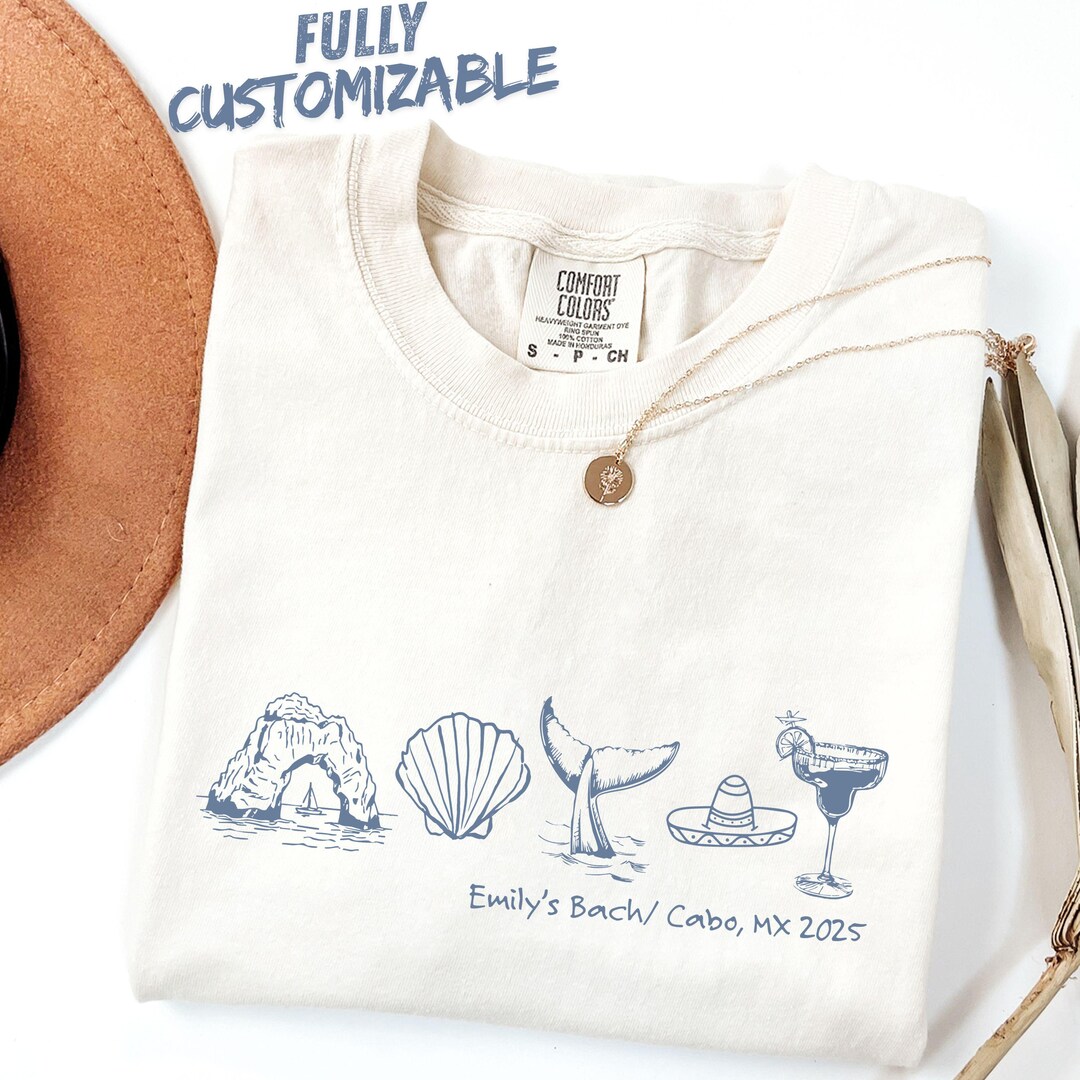 Custom Cabo Bachelorette Comfort Colors Tee, Mexico Bridesmaid Shirt - Etsy