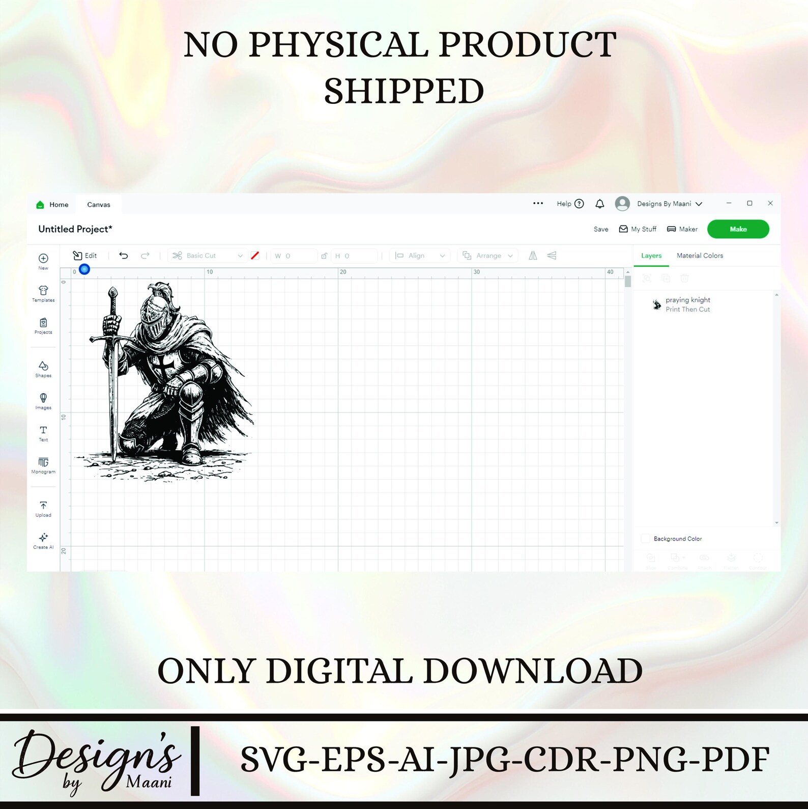 Praying Knight | SVG PNG JPG | Medieval Knight Design | Warrior Shirt ...