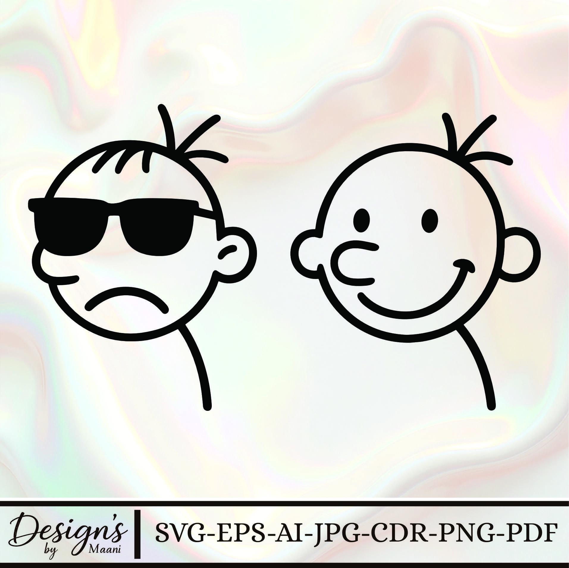 Greg Heffley Diary of A Wimpy Kid Vector Illustration, Greg Svg, Greg ...