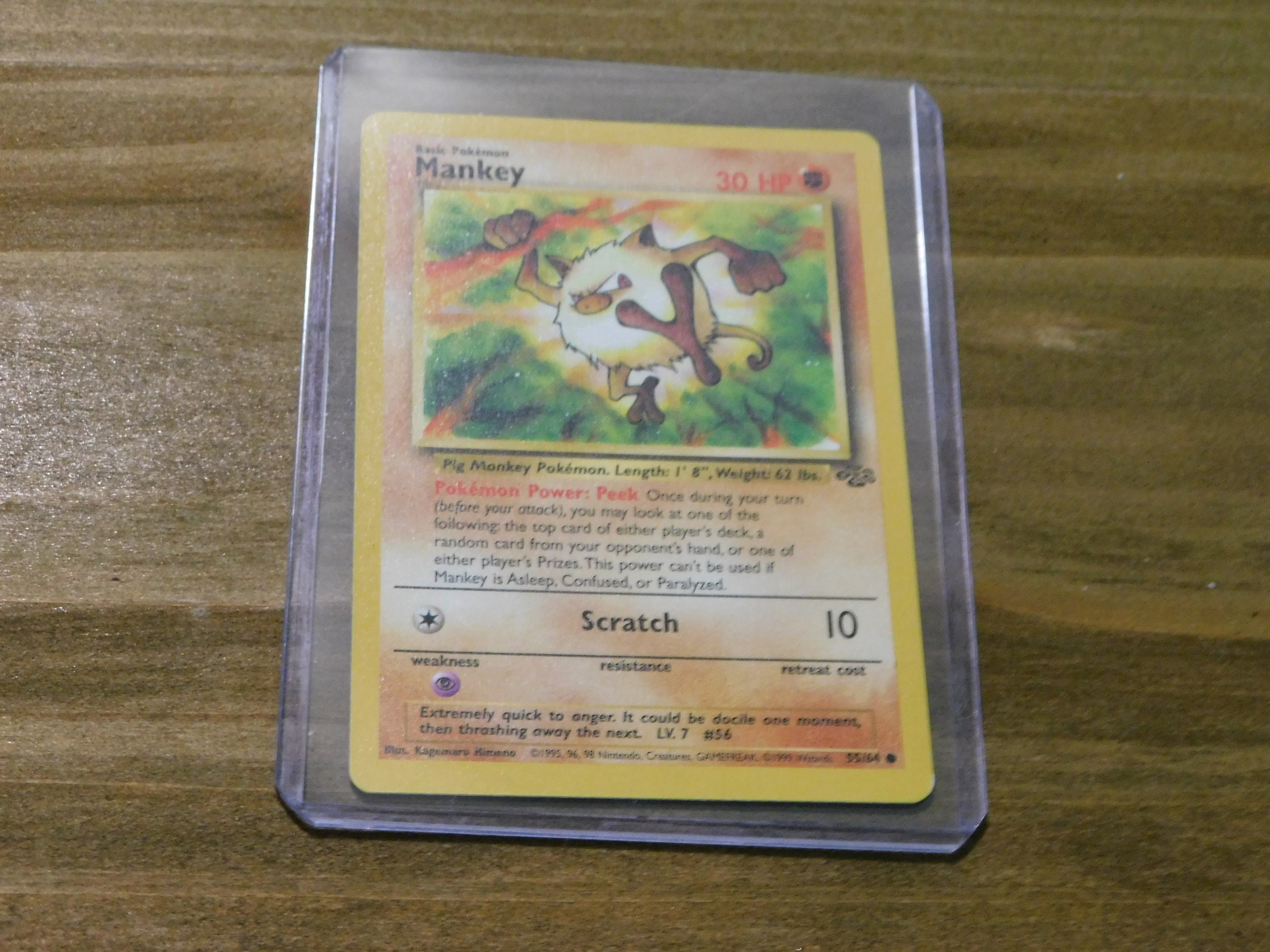 Mankey jungle Pokemon Card - Etsy