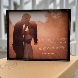 Keepsake Handwritten Frame - Freestanding or Hanging- Includes Editing ...
