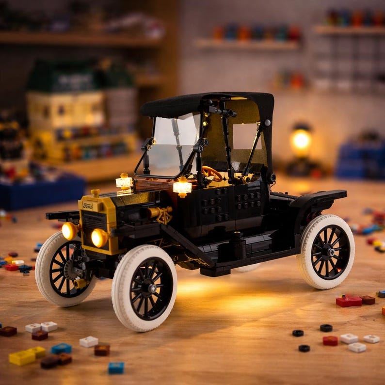Dimmable LED Light Kit for LEGO Ford Model T 11376, DIY Display Upgrade ...