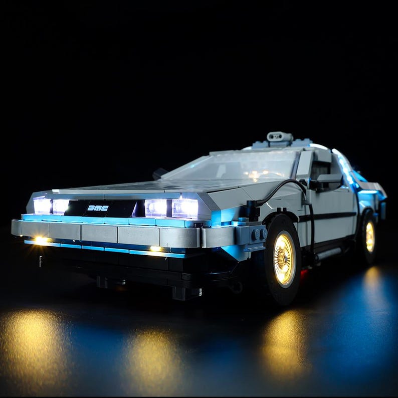 LED Light Kit for LEGO 10300 Back to the Future Time Machine,infrared ...