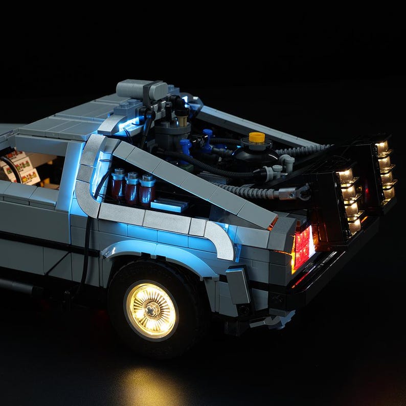 LED Light Kit for LEGO 10300 Back to the Future Time Machine,infrared ...