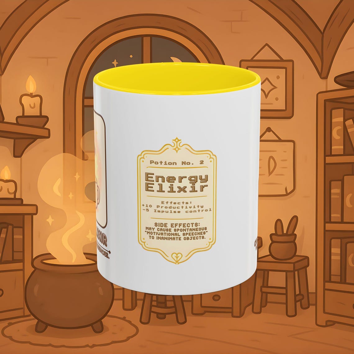 Energy Elixir - Caffeine With Consequences, Creampuffers Co Mug - Etsy