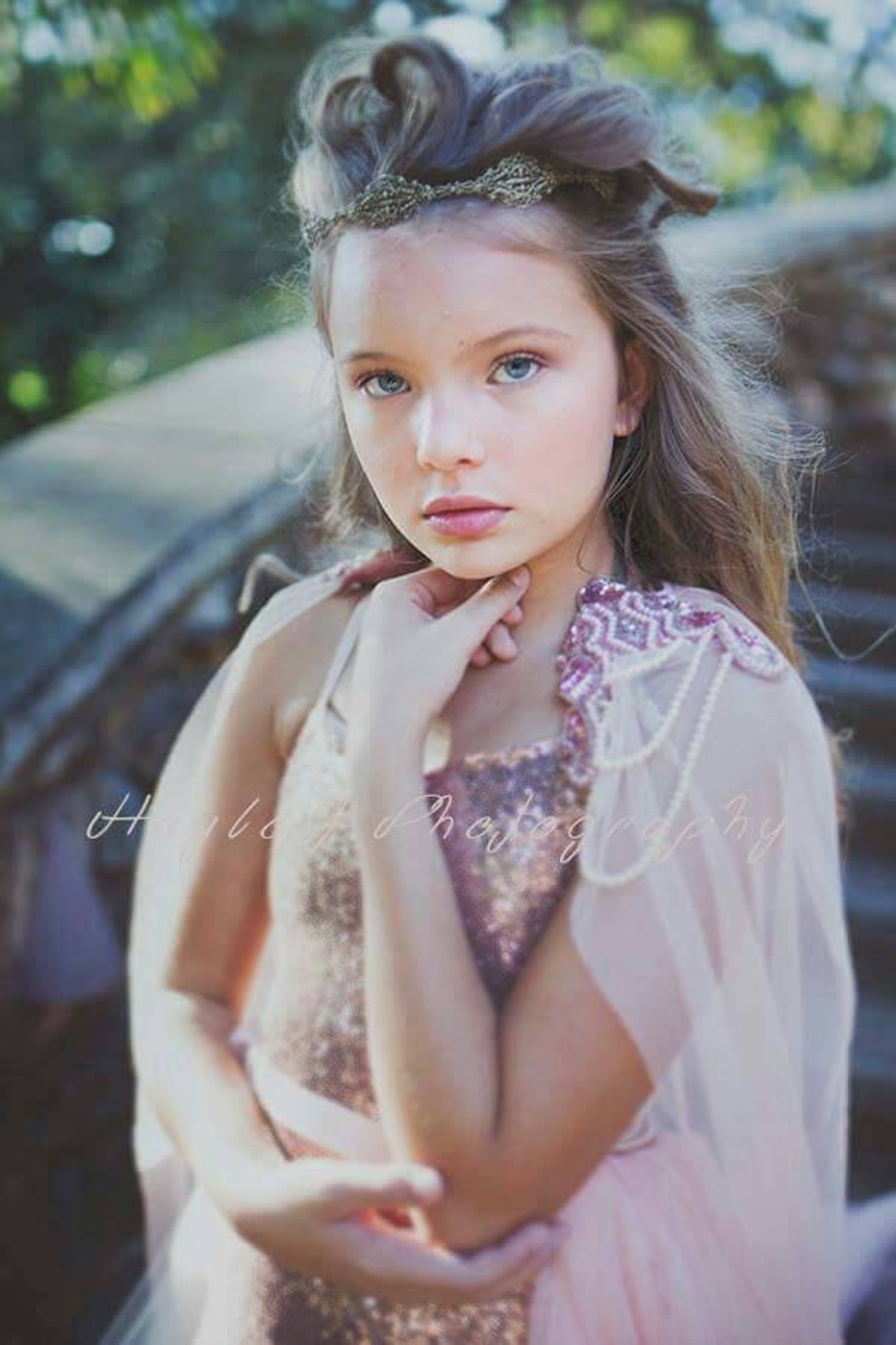 Elsa in blush long couture sequin gown with cape | Etsy