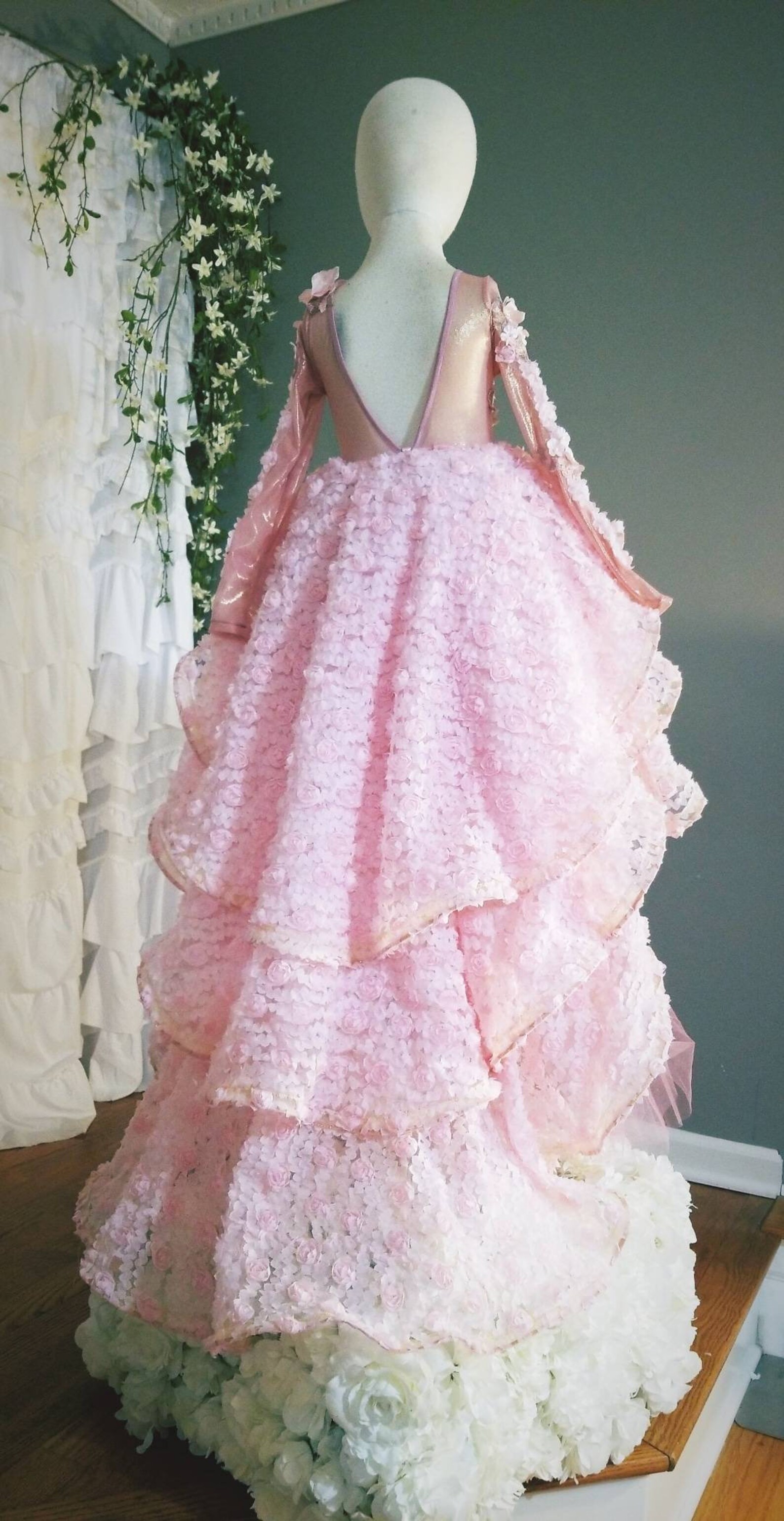 NEW Design High Low Pink Ruffle Pageant Dress - Etsy
