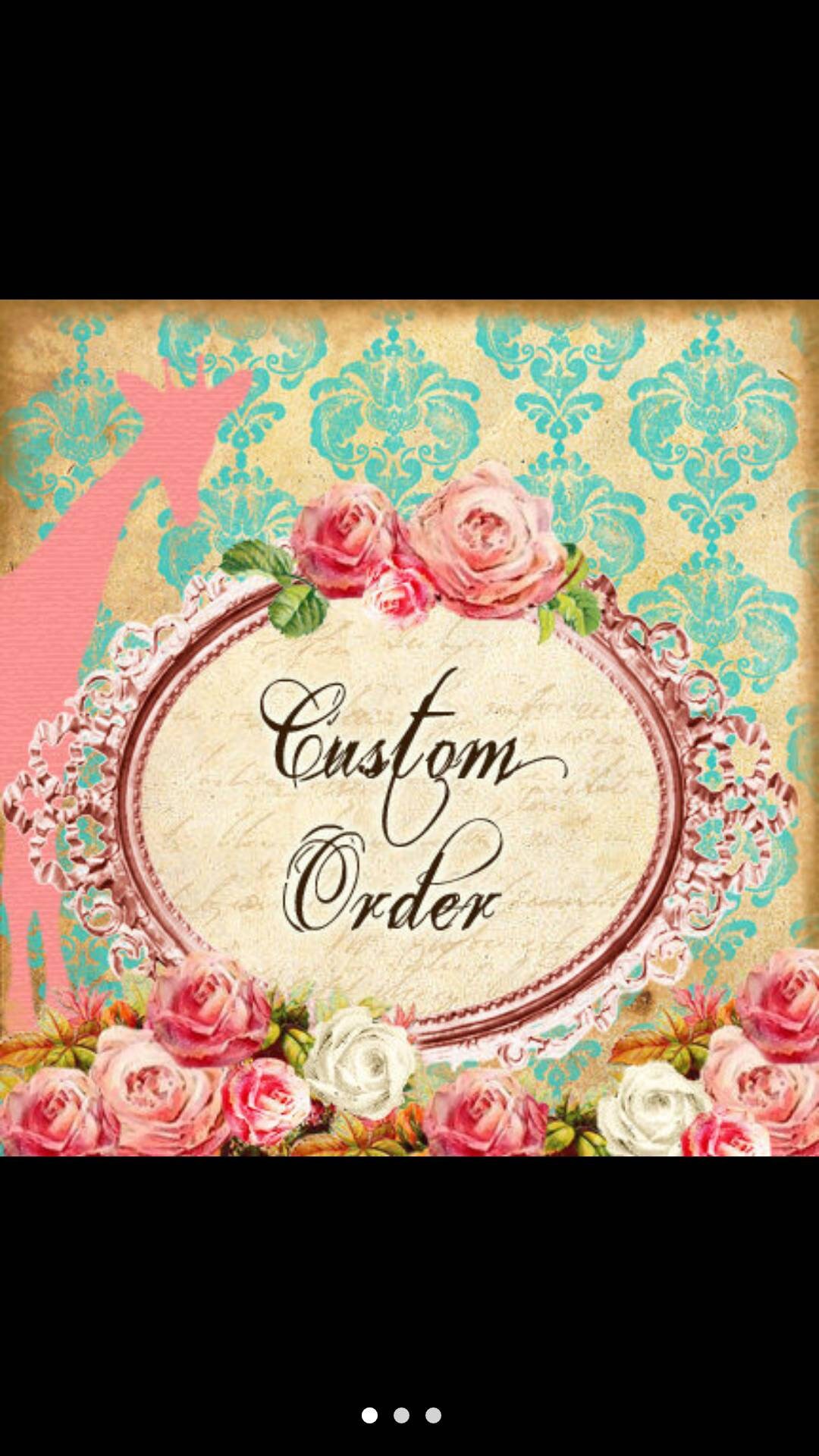 Custom reserved order, pink and yellow flower mermaid dress