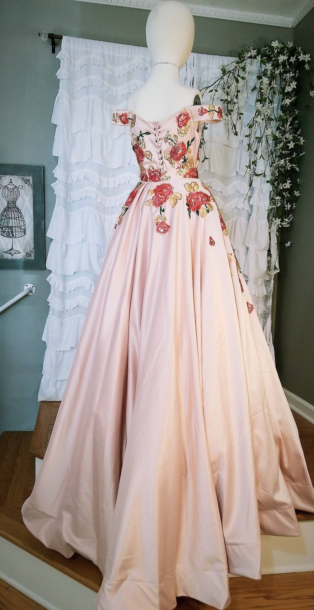 Ready to ship, size 10 couture pageant fun fashion runway outfit