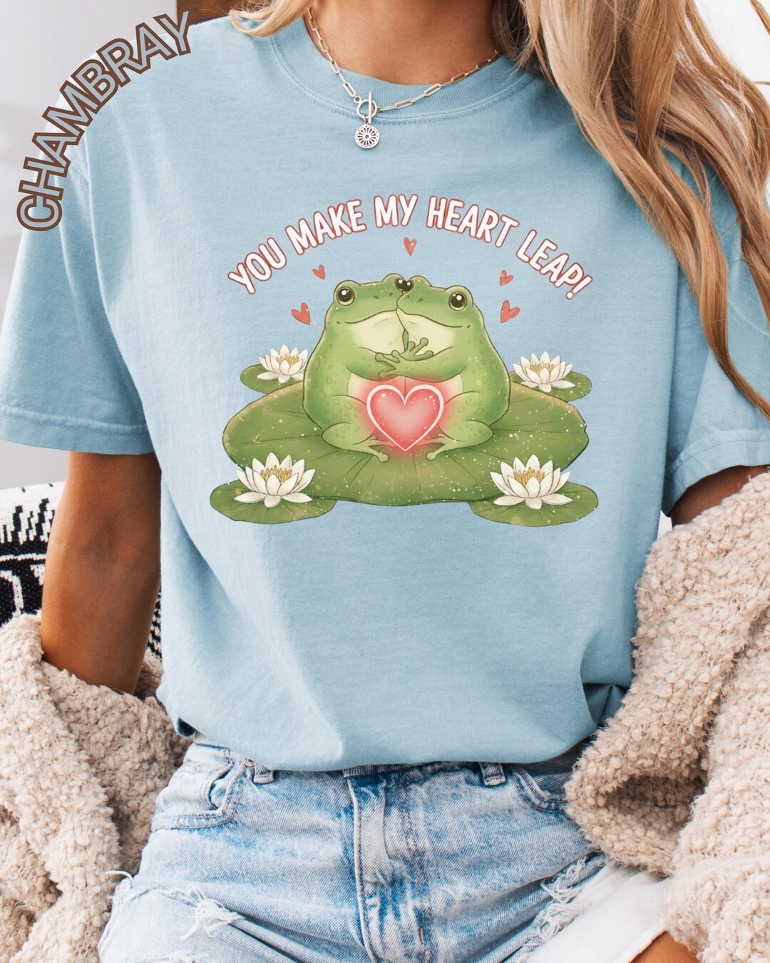 Retro Couple Frog Doodle Heart Valentine's Day Love Shirt, Froggy ...