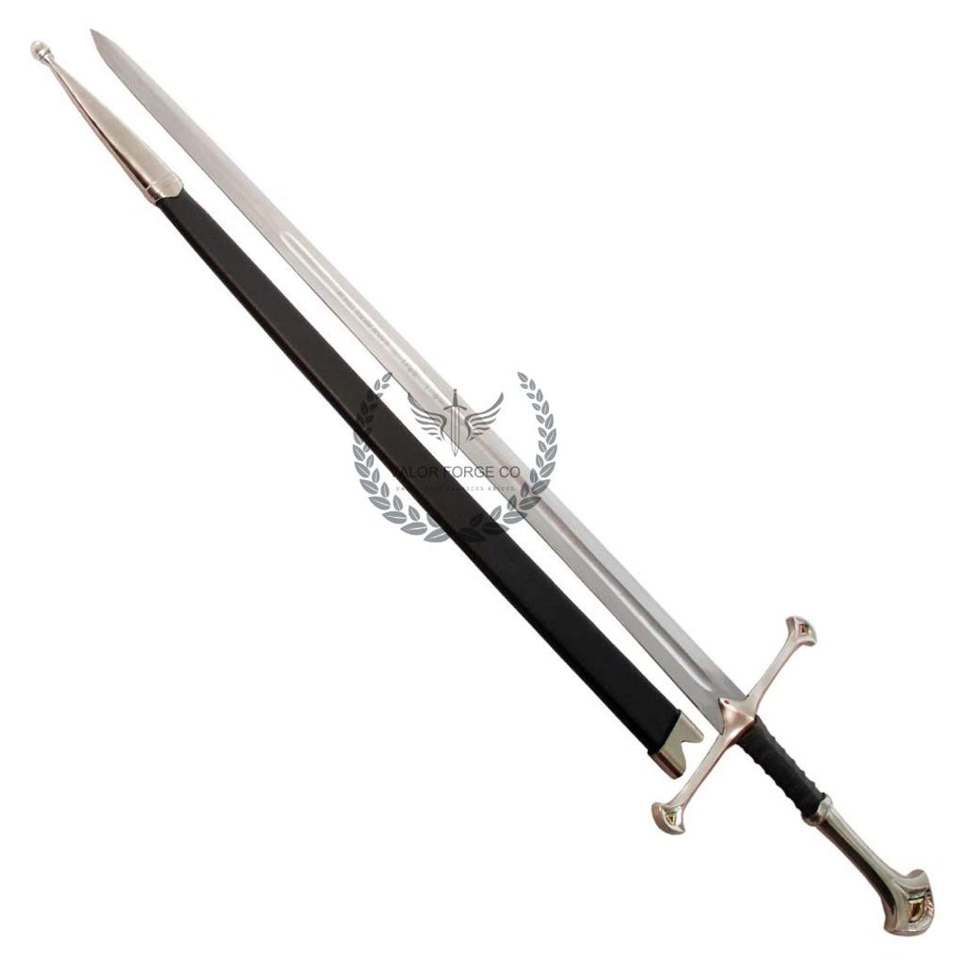 Anduril Sword of Aragorn Replica With Free Scabbard & Wall Plaque ...
