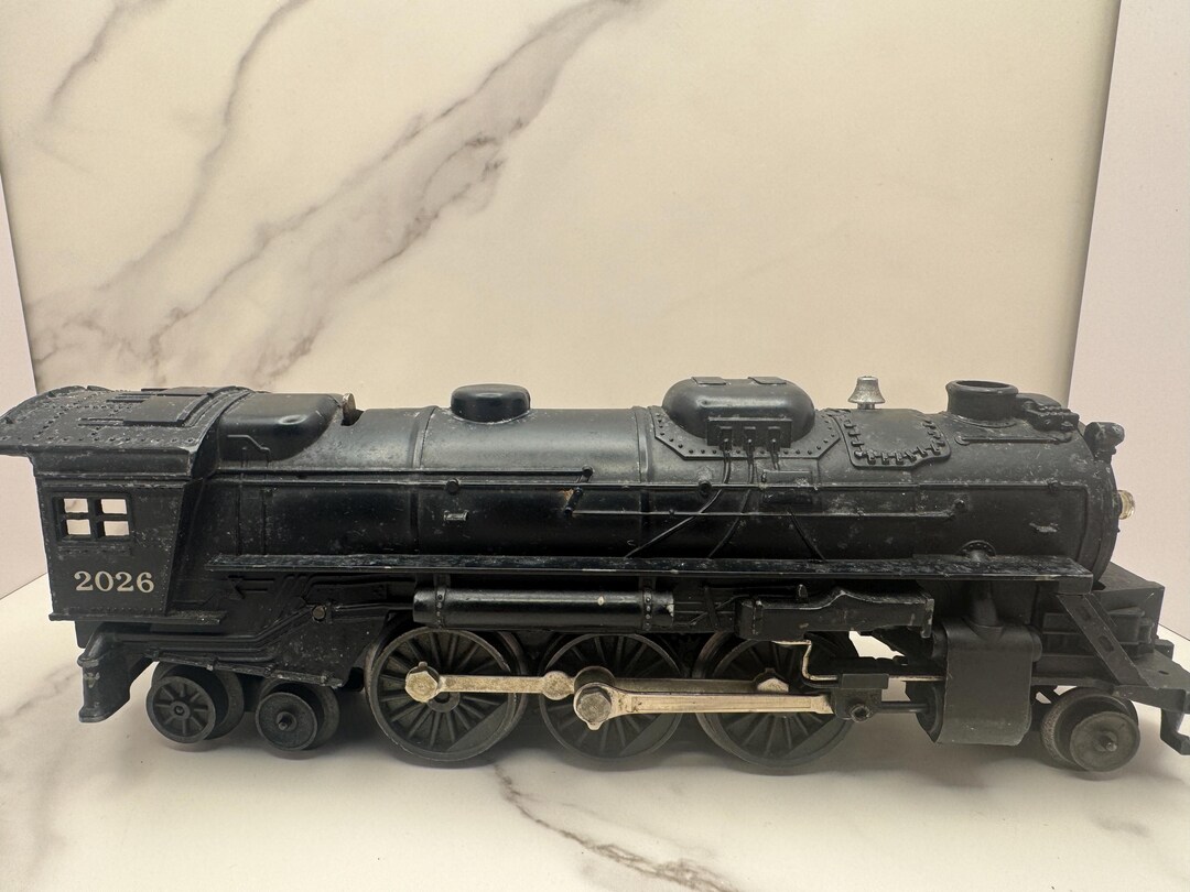 Vintage Lionel 2026 Steam Locomotive W/ 2466WX Tender O27 Gauge ...
