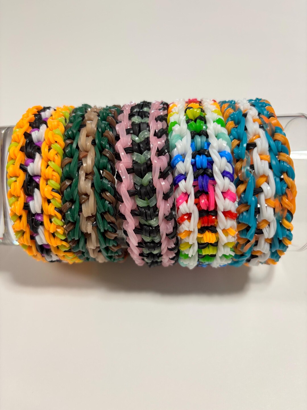 Rainbow Loom Rubber Band Bracelet - Military Stitch - One of a Kind ...