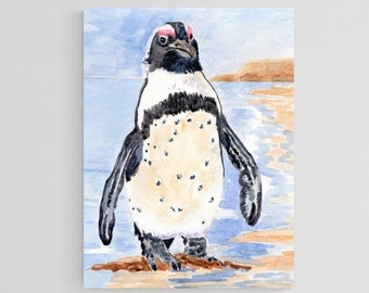 African Penguin Art | Etsy