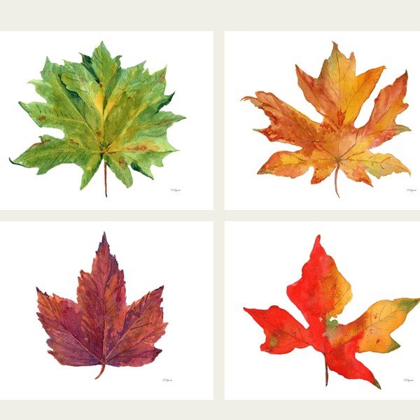 Fall Leaves Prints - Etsy