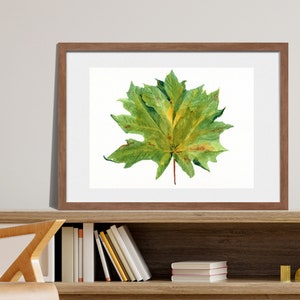 Maple Leaf Art Print From Original Watercolor Painting - Etsy