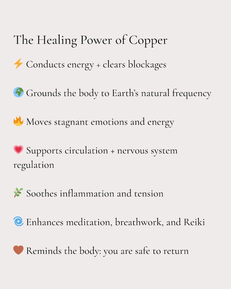 Grounding Copper Spiral Bracelet, Meditation Tool, Reiki Spiritual ...