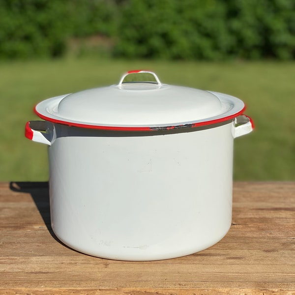 Enamelware Stock Pot - Etsy