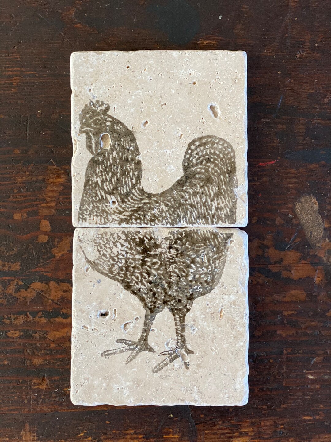 Farm Animal Series Travertine Tile Natural Absorbant Stone Ware ...