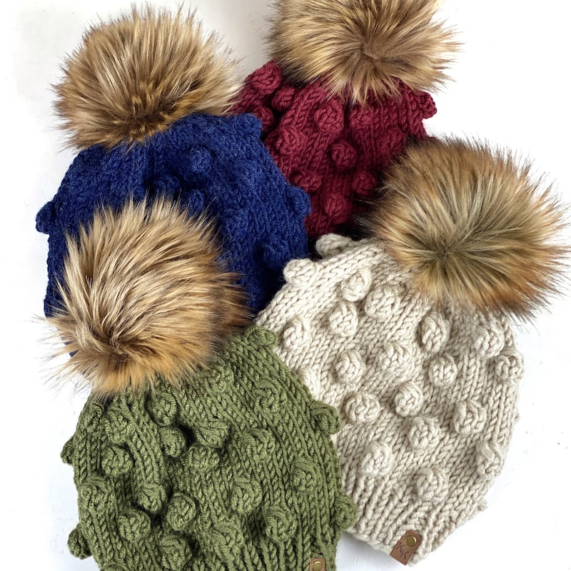 Popcorn Stitch Hat - Etsy