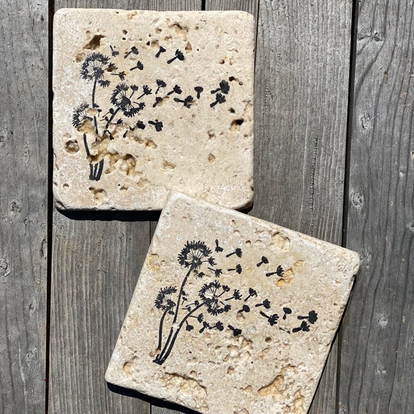 Stone Tile Coasters - Etsy