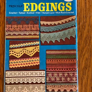 1967 Coats and Clark's Book No 179 Priscilla Edgings Crochet Tatted ...