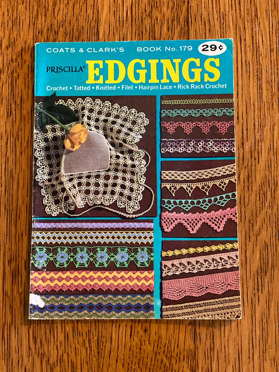 1967 Coats and Clark's Book No 179 Priscilla Edgings Crochet Tatted ...