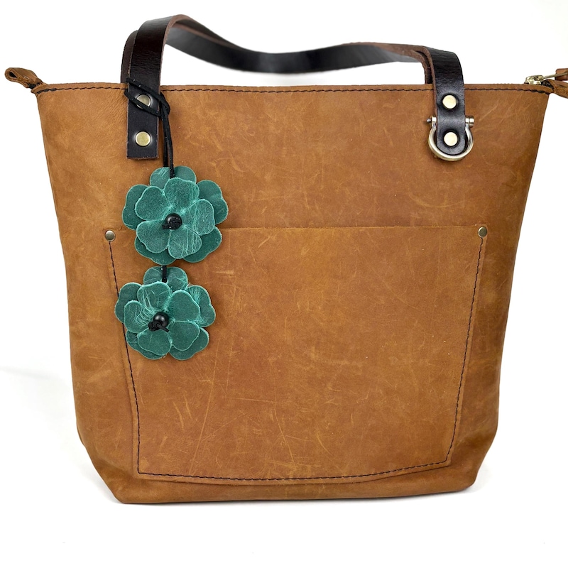 Blue Flower Purse Charm - Etsy