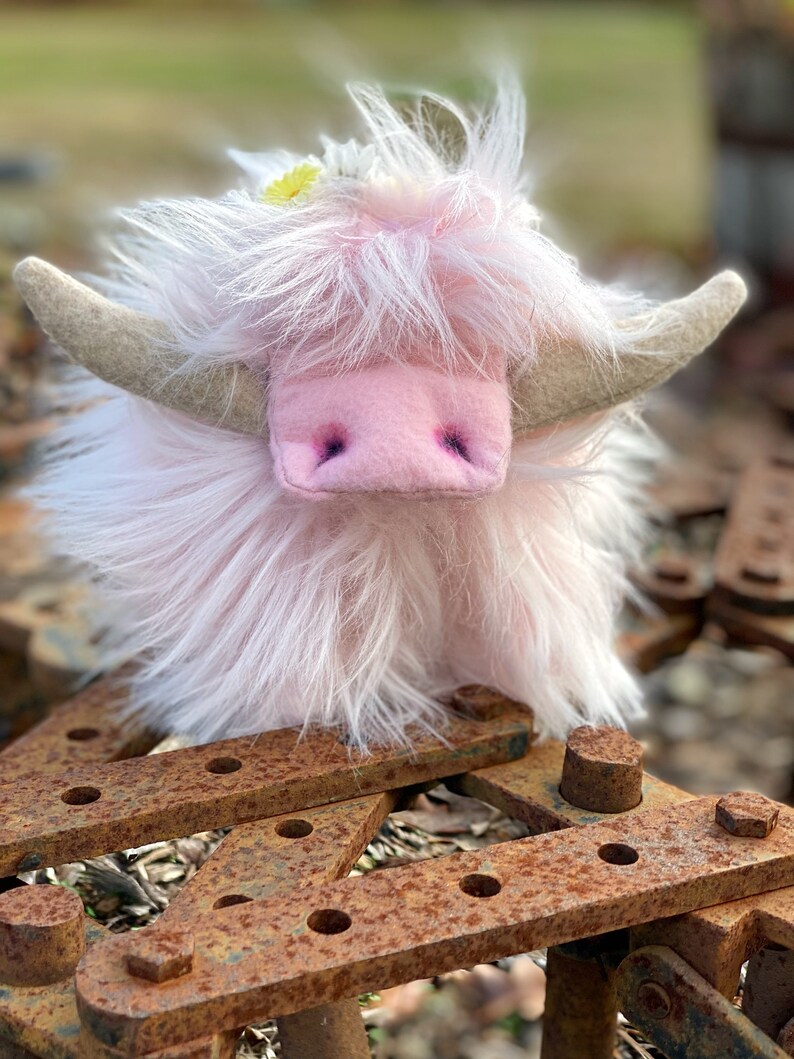 Highland Cow Mini Moo Stuffed Shelf Sitter Country Home Decor - Etsy