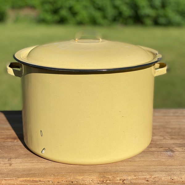 Enamelware Stock Pot - Etsy