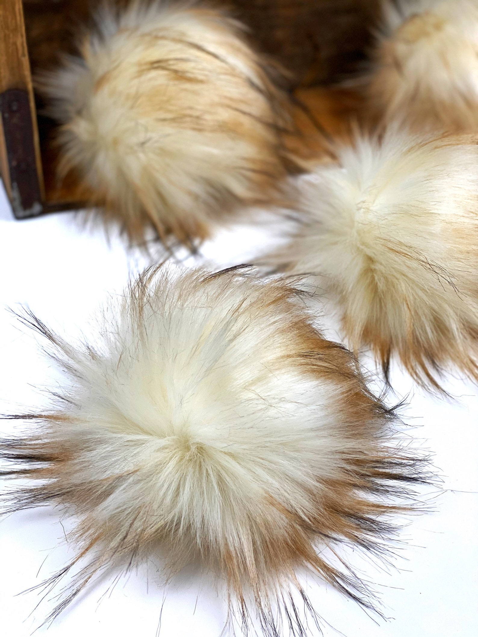 Faux Fur Pom Pom lynx Pom Pom Fake Fur Pom Pom - Etsy