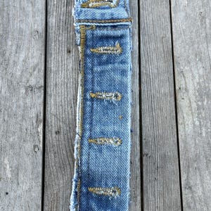 Upcycled Wrangler and Levi Denim Fly Key Strap - Etsy