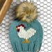 KNIT Chicken Hat PATTERN Only Knit Instructions Downloadable PDF File ...