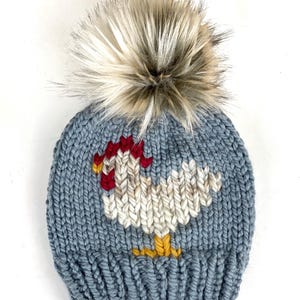 KNIT Chicken Hat PATTERN Only Knit Instructions Downloadable PDF File ...