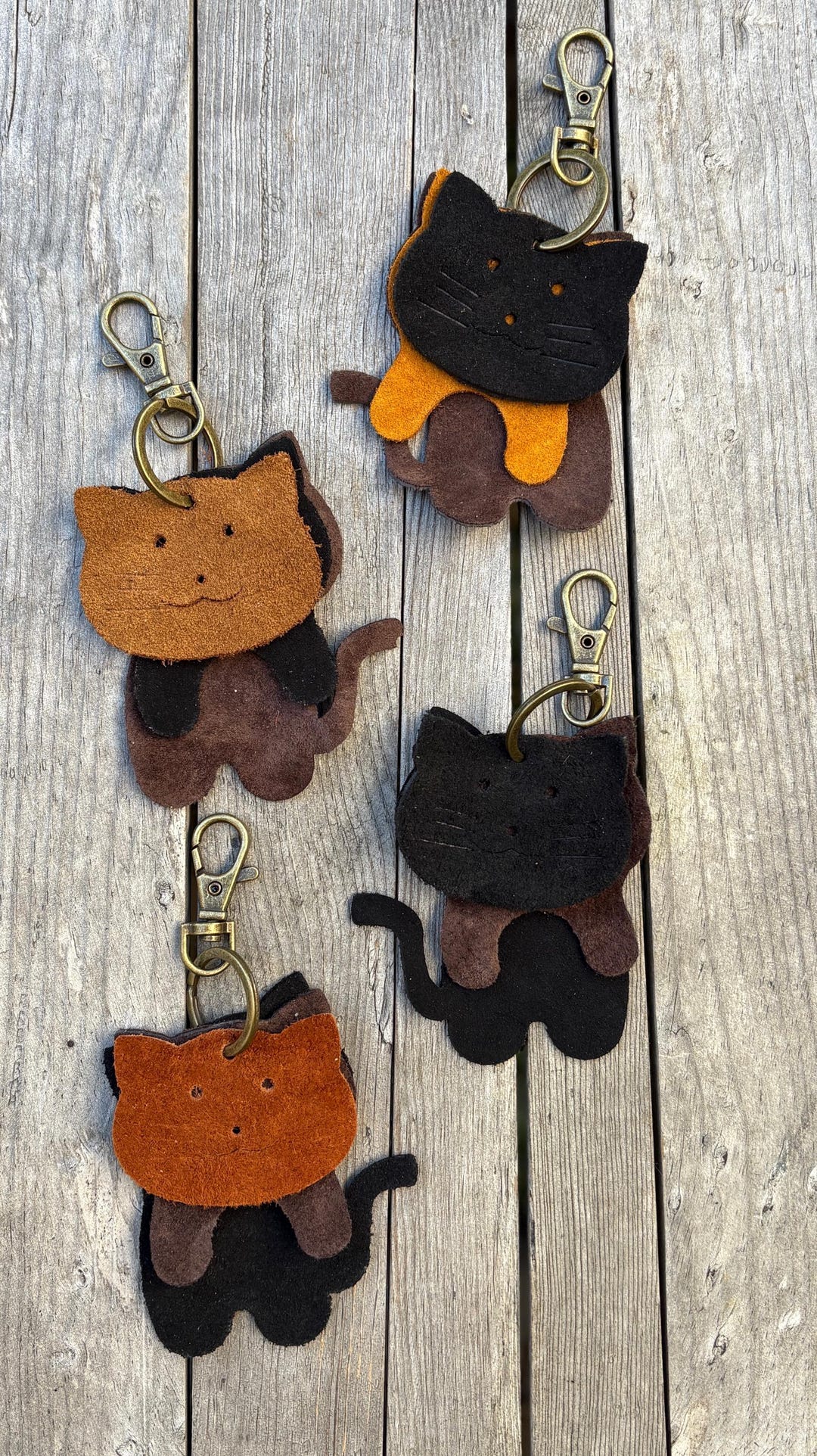 Suede Calico Cat Keyring, Purse Charm, Bag Clip - Etsy