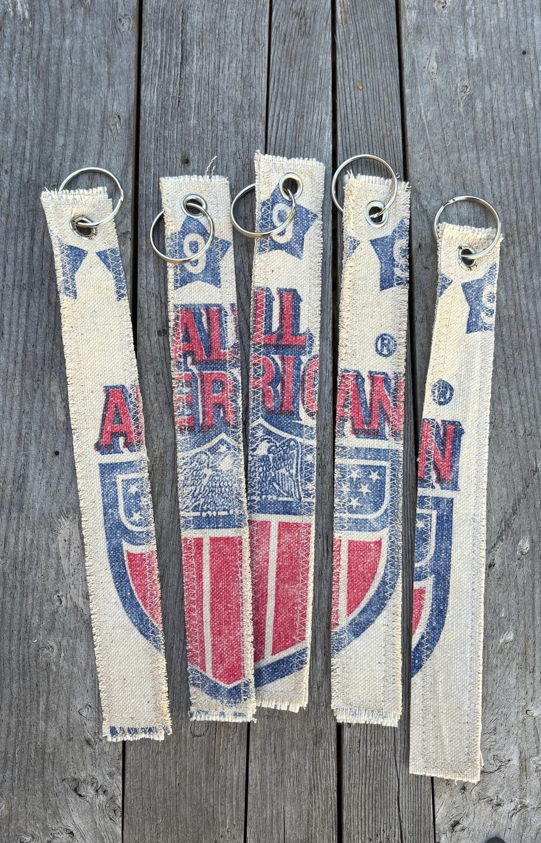 Key Strap Made From All American Hard Lead Shot Canvas Bag Upcycle - Etsy