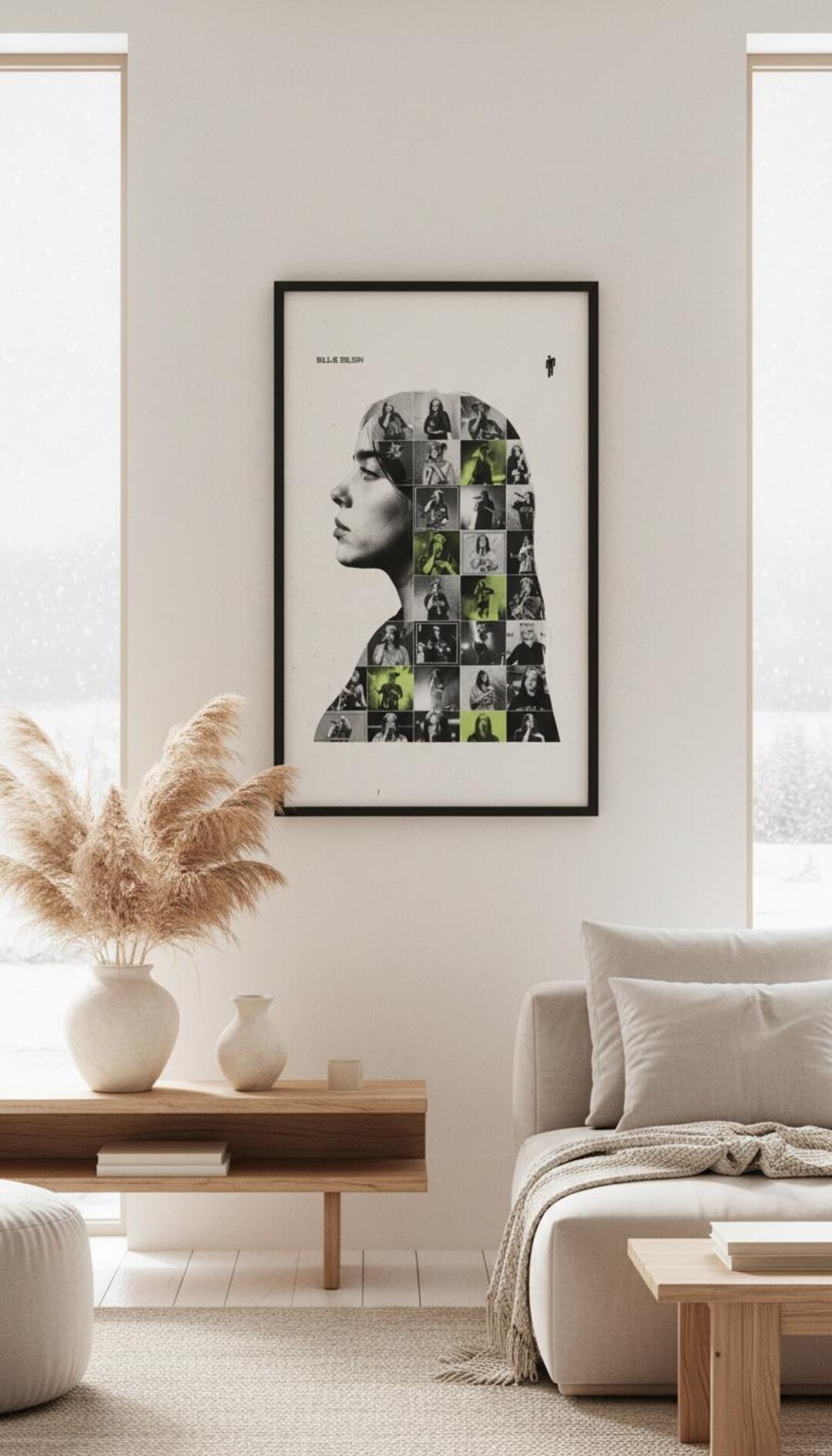Billie Eilish Canvas Wall Art | Billie Eilish Poster Print | Music Wall ...