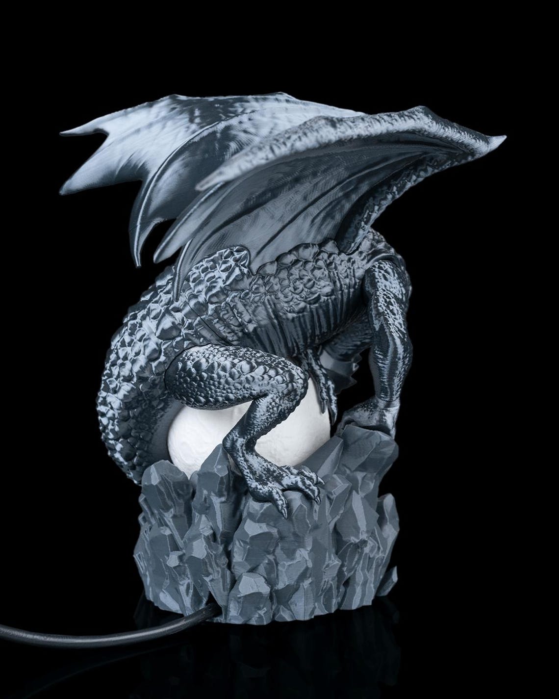 Hand Painted Dragon Table Lamp. - Etsy