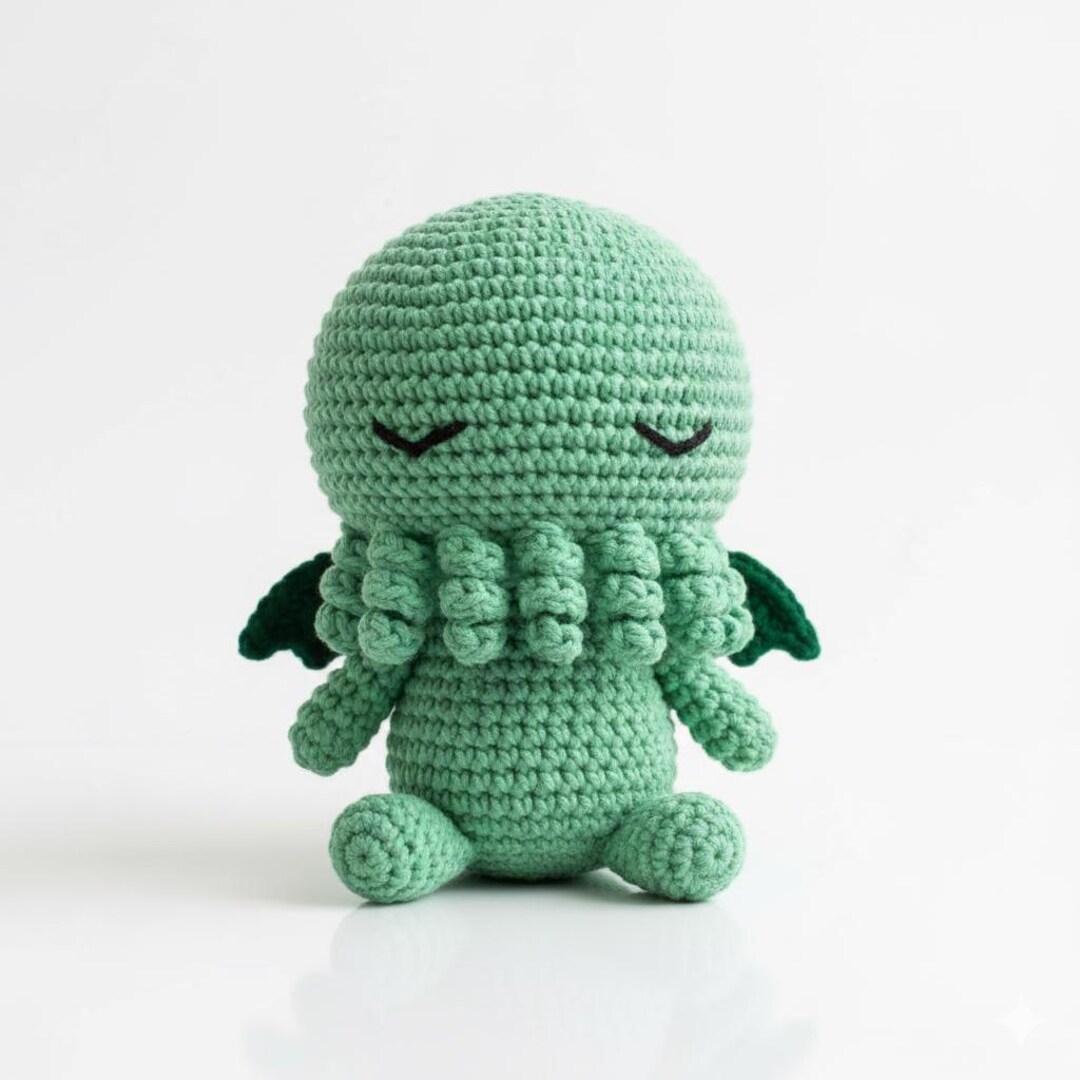 Crochet Cthulhu Pattern PDF, Cute Amigurumi Monster, Kawaii Lovecraft ...