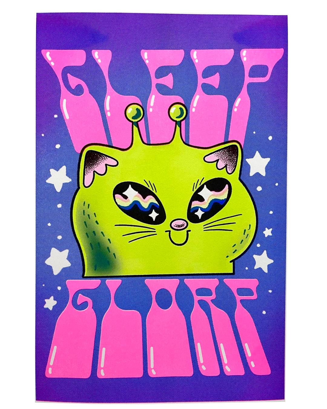 Gleep Glorp Risograph Print - Etsy